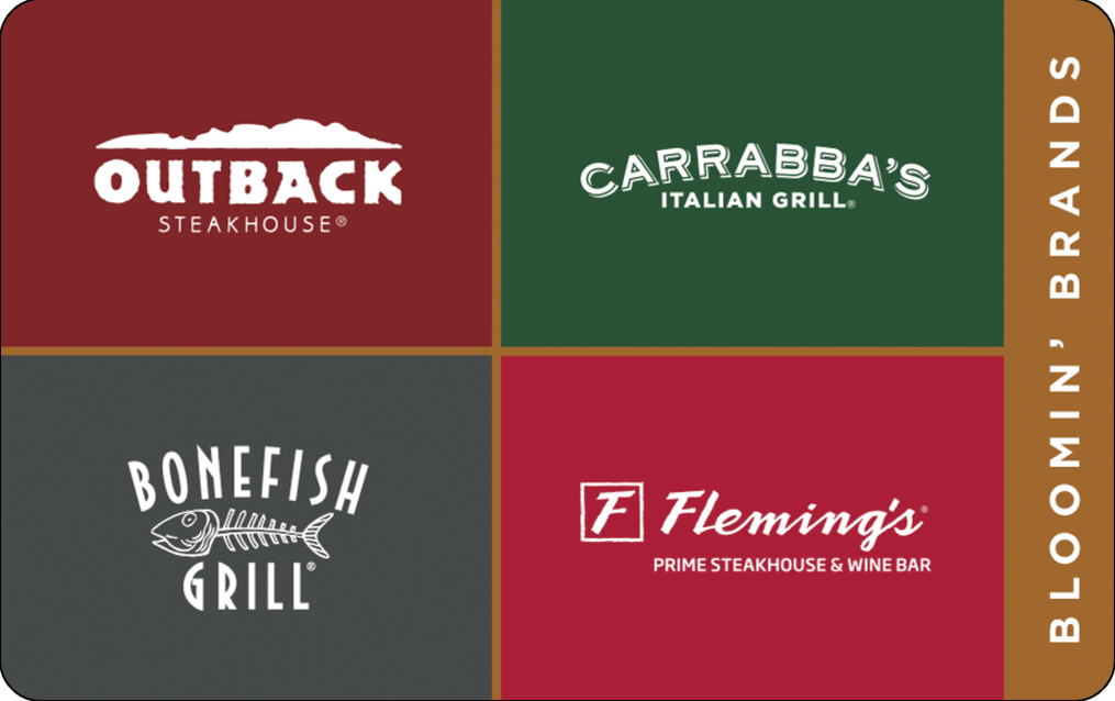 Bloomin Brands Restaurant Group Gift Card Blackhawk Network